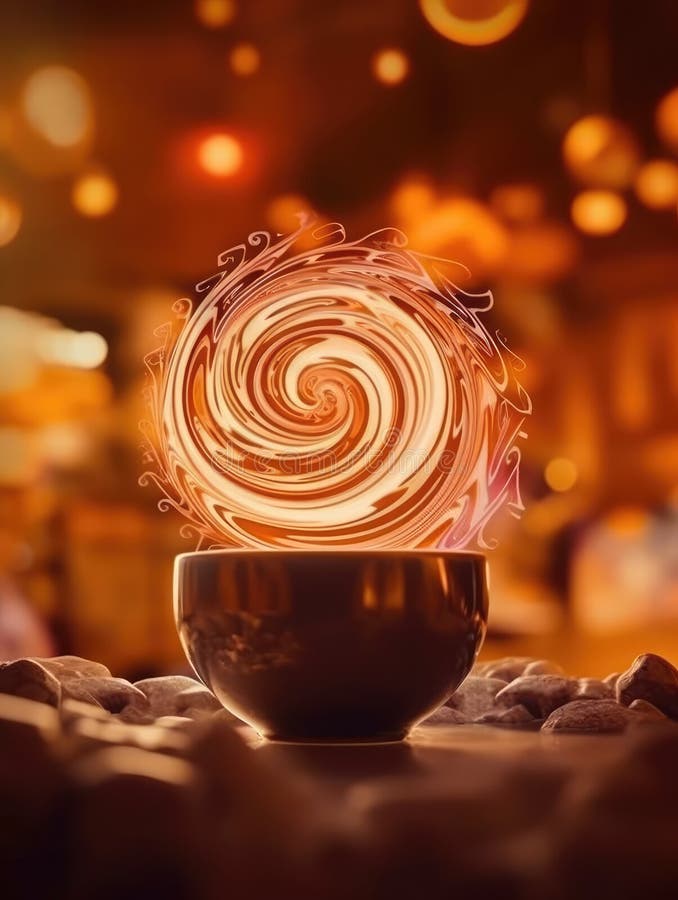 Magical Latte Art Cappuccino Coffee Foam Drink Design Beautiful