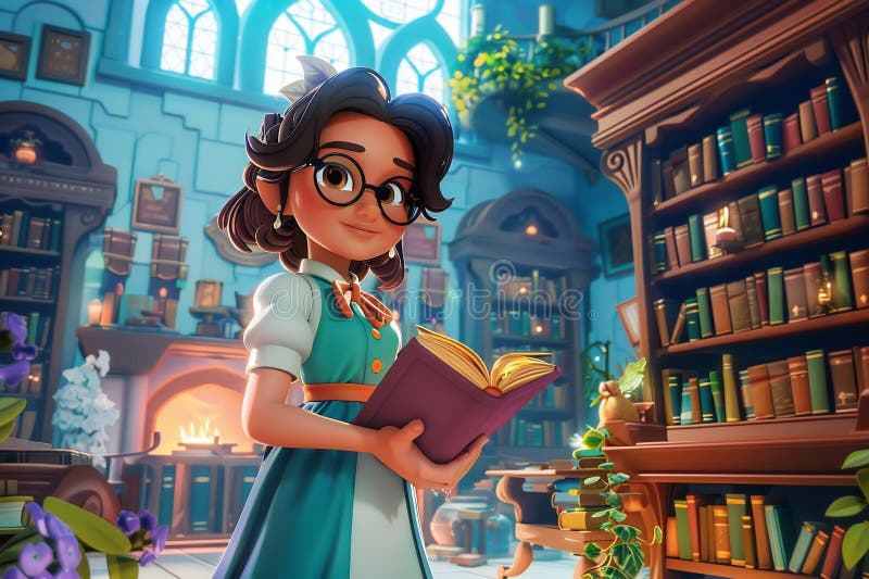 Librarian Discovering Stock Illustrations – 8 Librarian Discovering ...