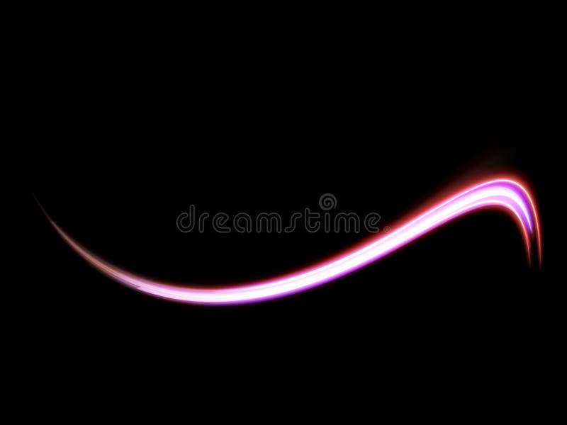 Magical Light Effect.Wave Line Neon in Motion Energy Light. Magic ...