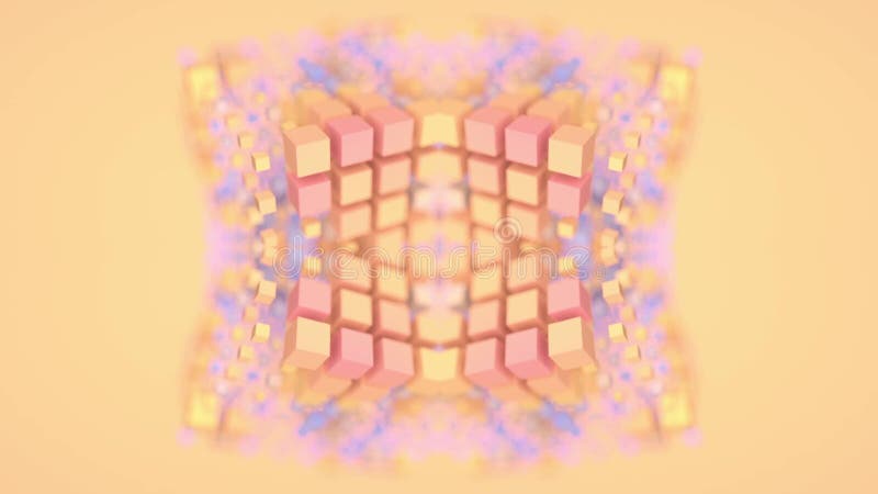 Seamless Loop Animation of Colored Rectangular Geometric Shapes. 3d Rendering HD Stock Video ...