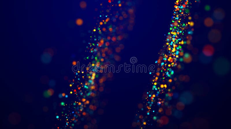 Magical Multicolored Sparkles of Light Form Abstract Simple Spiral ...