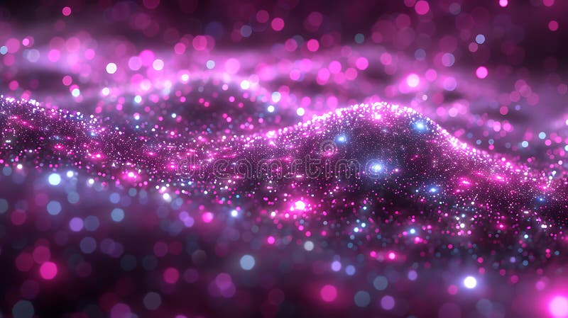 A Magical Night Full of Stars and Magic Bulbs Stock Image - Image of ...