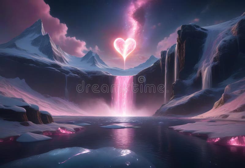 A Magical Night Sky Filled with Colorful Particles Stock Illustration ...