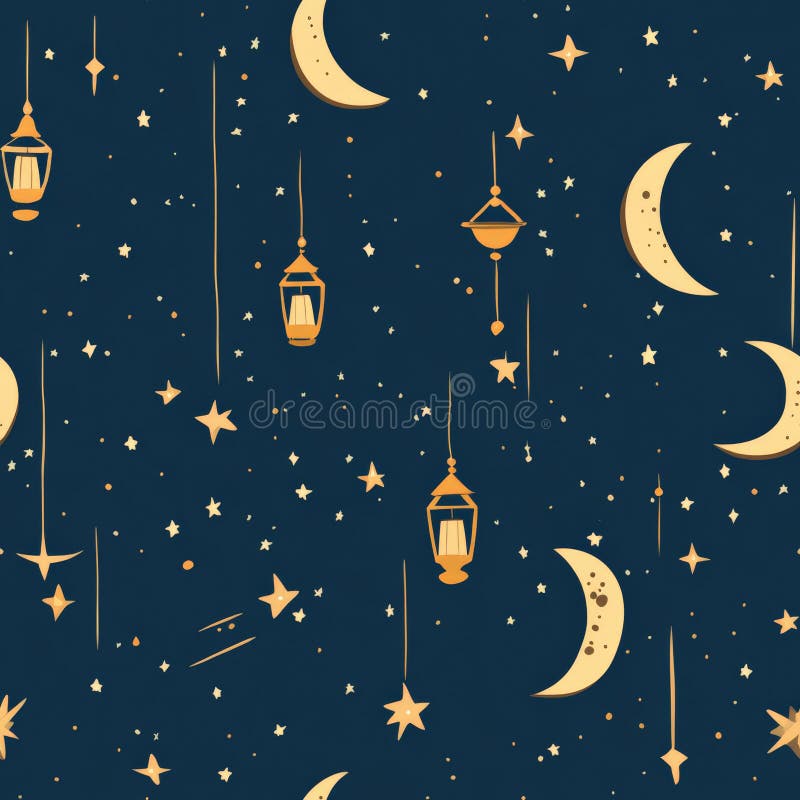 Floating Lanterns in the Dark Stock Photo - Image of cozy, inviting ...