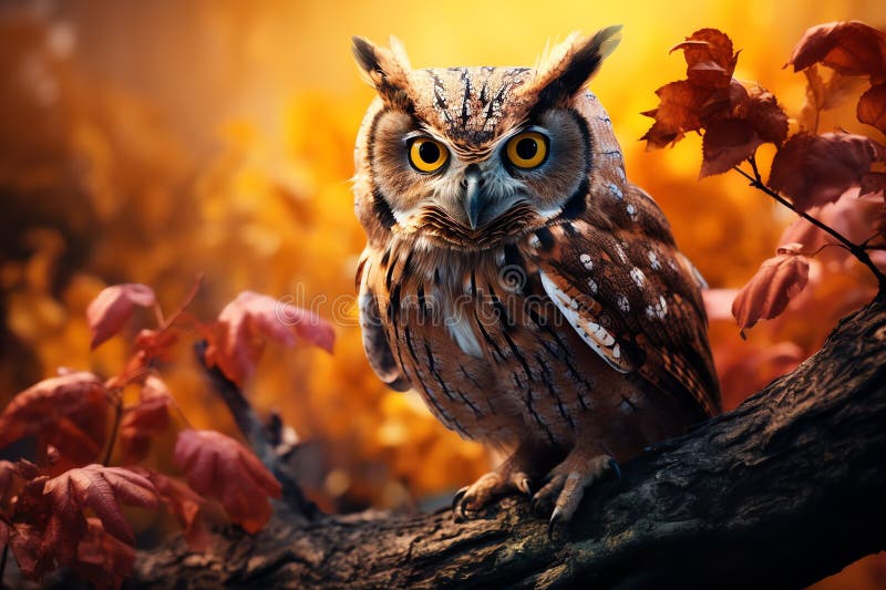 Magical Owl Magical Fairytale World Stock Illustration - Illustration ...
