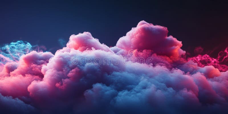 Magical Pink and Blue Clouds in a Dreamy Sky: an Ethereal Environmental ...