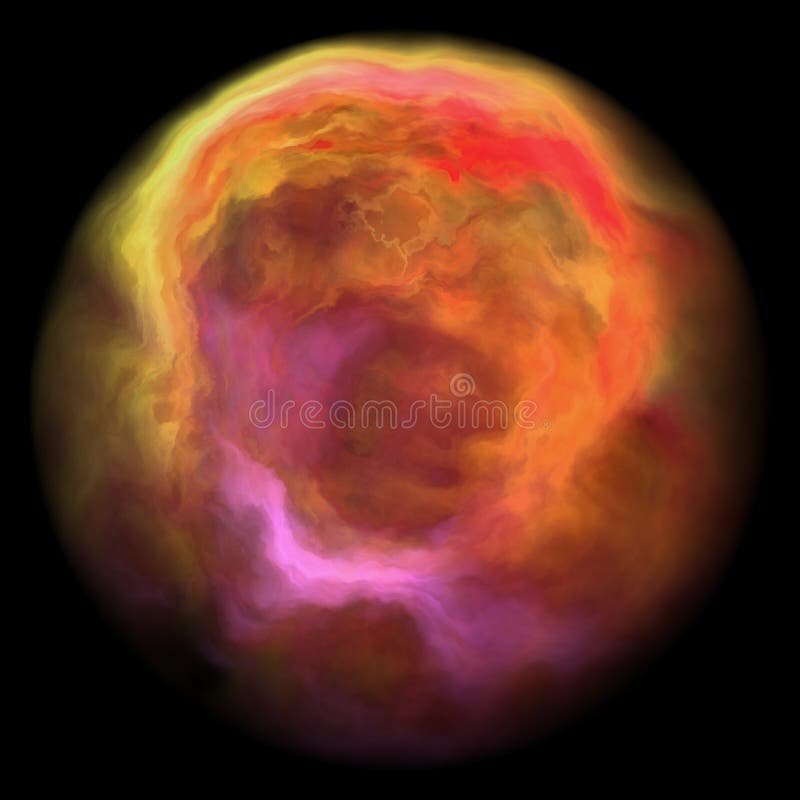 Magical Planet Ball with Distorted Stock Illustration - Illustration of ...