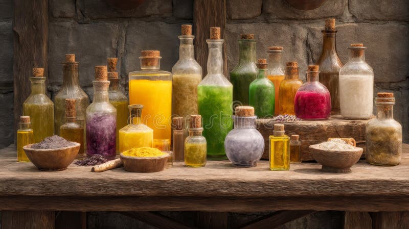 Magical Potion Brewing Event Enchanted Workshop Visual Display Rustic ...