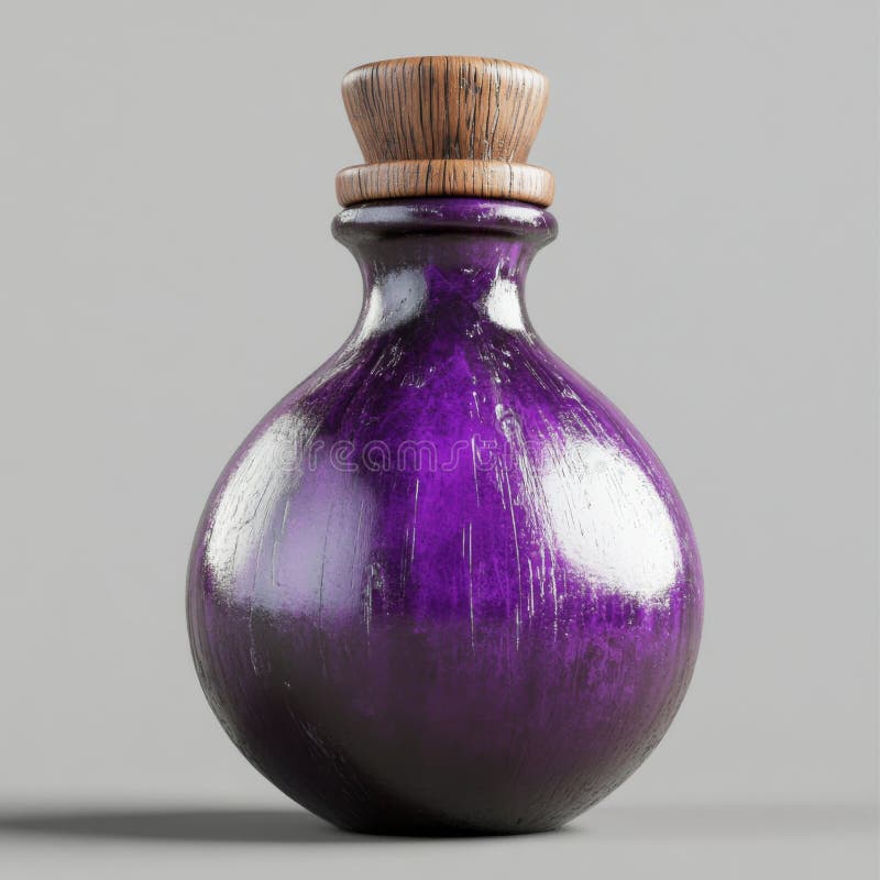 Magical Potion - a Dynamic Concoction in a Wooden Flask Stock Photo ...