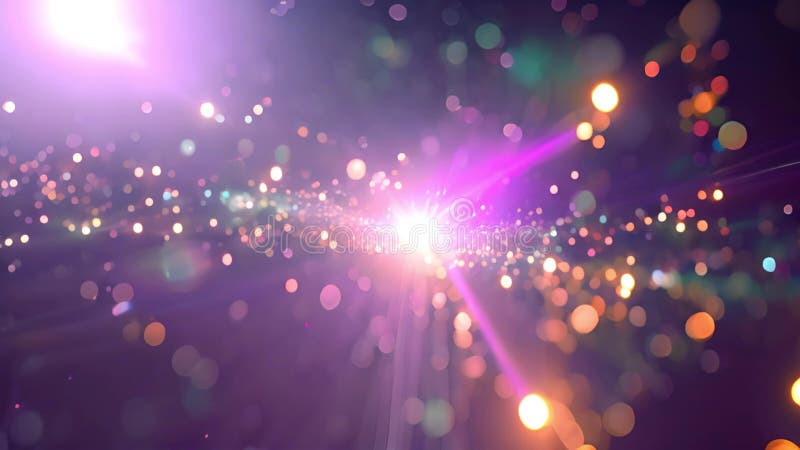 Magical Rainbow Colored Particles Light Shining Abstract Background ...