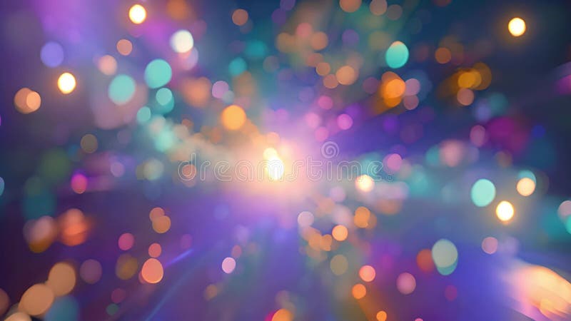 Magical Rainbow Coloured Particles Light Shining Abstract Background ...