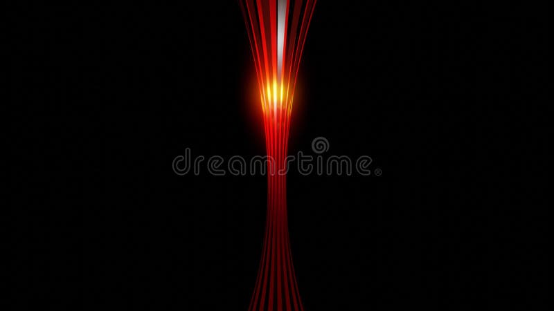 Magical Red Abstract Object with Internal Lighting Changes Its Shape in ...