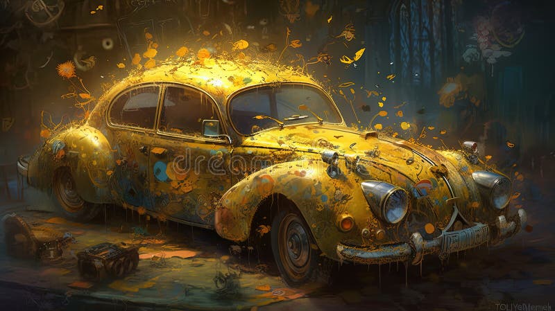Magical Ride through Fantasy Worlds Stock Illustration - Illustration ...
