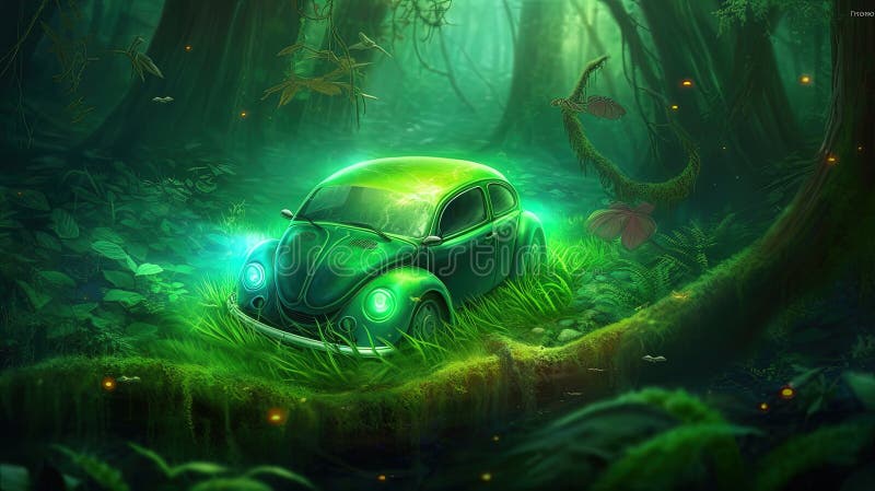 Magical Ride through Fantasy Worlds Stock Illustration - Illustration ...