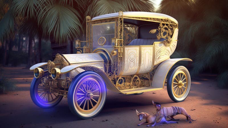 Magical Ride through Fantasy Worlds Stock Illustration - Illustration ...