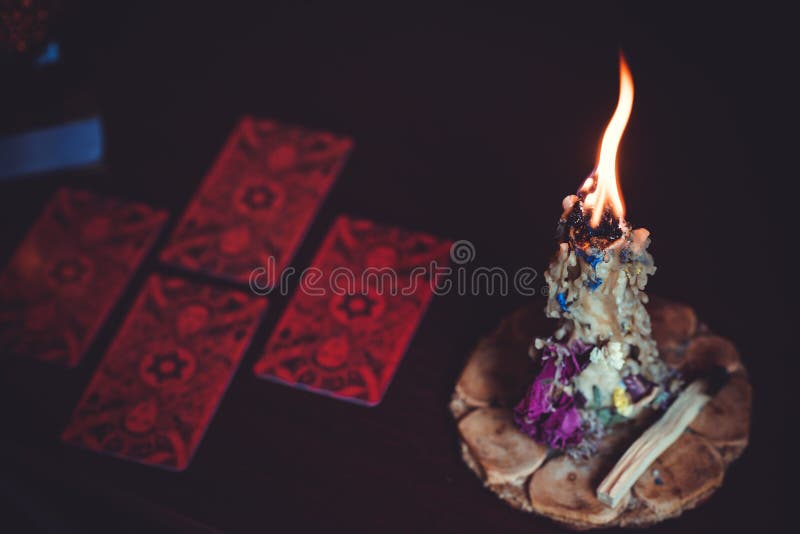 Magical Ritual, Magic Concept, Tarot Cards and Prediction Stock Photo ...