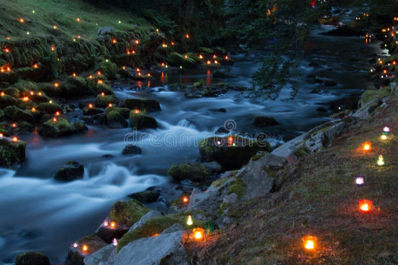 Magical river at night stock image. Image of love, melancholy - 42226223