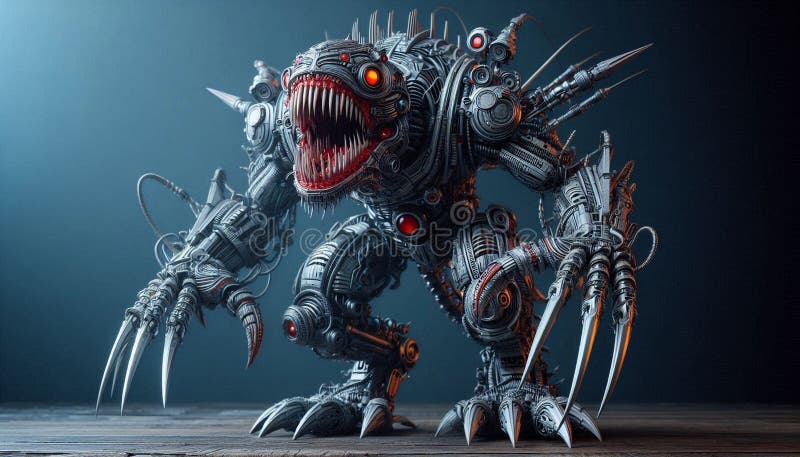 The Magical Robot Monster, Monstrum Roboticum Stock Illustration ...