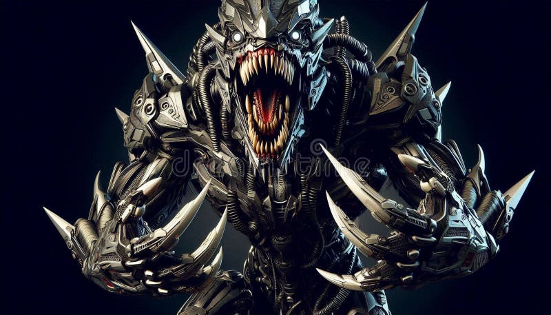 The Magical Robot Monster, Monstrum Roboticum Stock Illustration ...