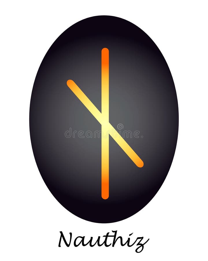 Rune Nauthiz. Ancient Scandinavian Runes. Runes Senior Futarka. Magic ...