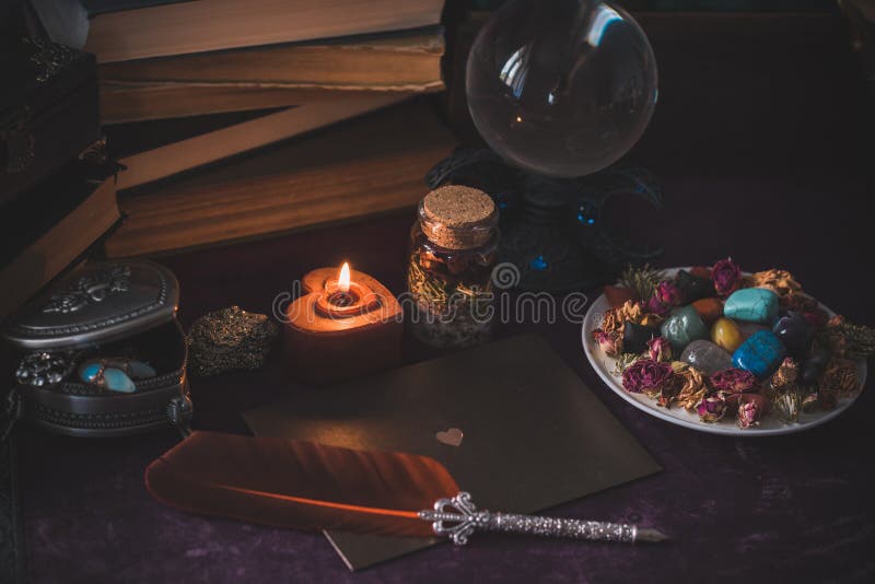 Magical Altar, Old Magic Concept, Spells and Prediction Concept Stock ...