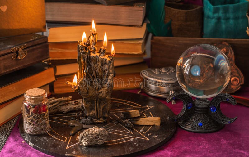 Magical Altar, Old Magic Concept, Spells and Prediction Concept Stock ...