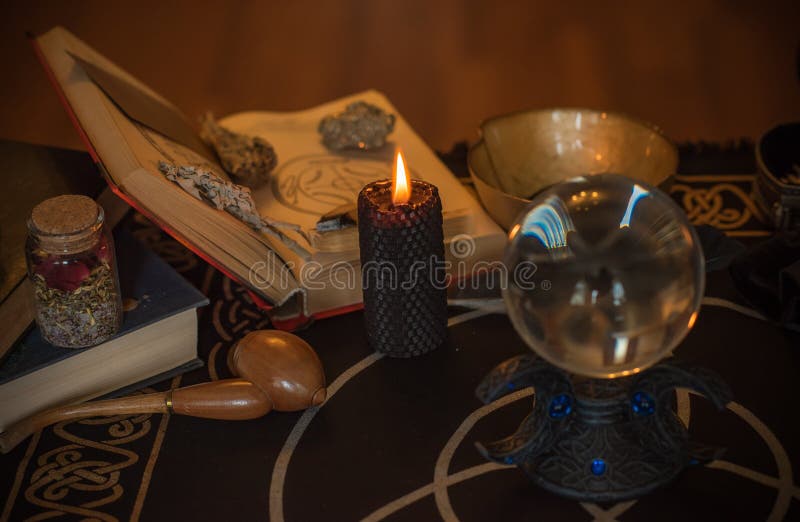Magical Altar, Old Magic Concept, Spells and Prediction Concept Stock ...
