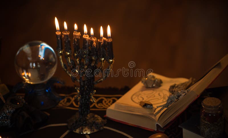 Magical Altar, Old Magic Concept, Spells and Prediction Concept Stock ...