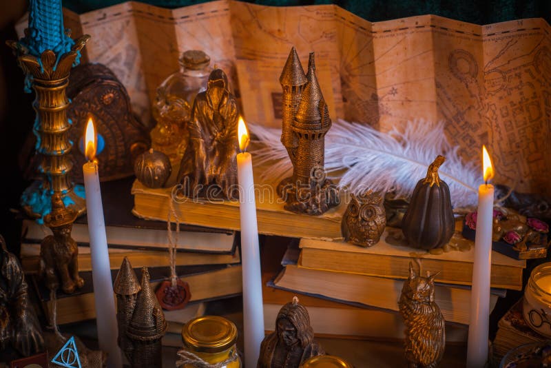 Magical Altar, Old Magic Concept, Spells and Prediction Concept Stock ...