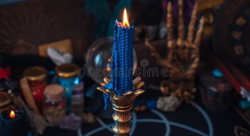 Magical Altar, Old Magic Concept, Spells and Prediction Concept Stock ...