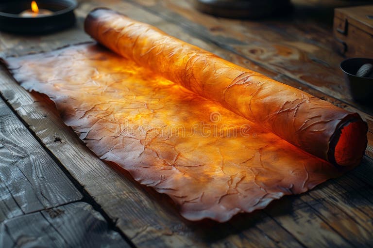 A Magical Scroll Containing Ancient Healing Spells Stock Illustration ...