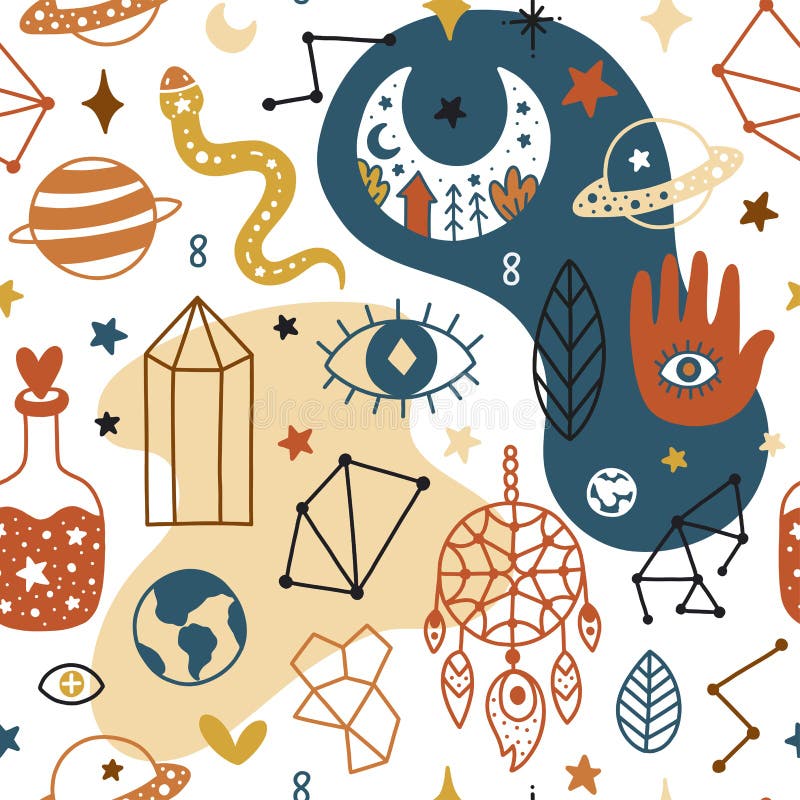 Mystic Line Drawing Items Stock Illustrations – 78 Mystic Line Drawing ...