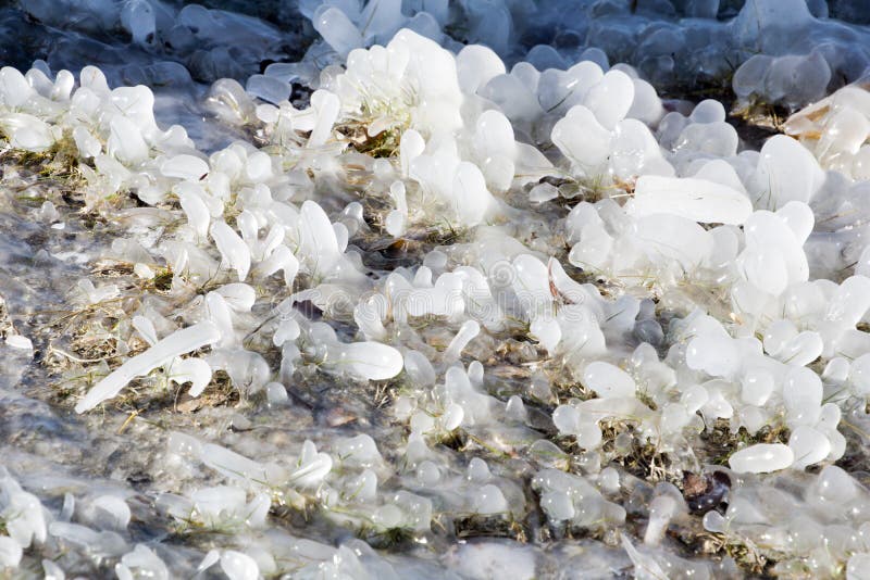 Artwork in ice of nature stock photo. Image of lake - 210733058