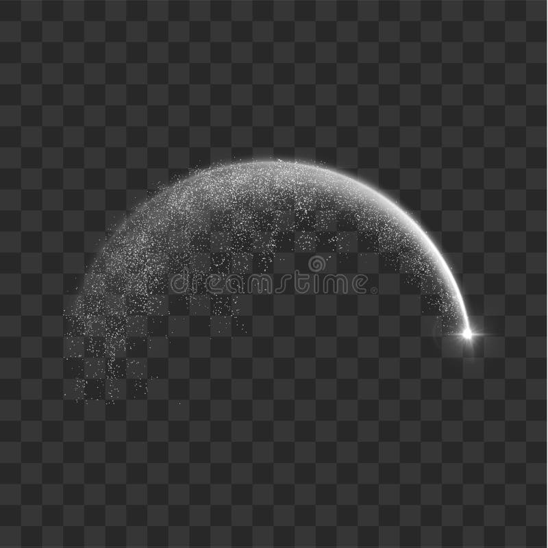 Magical Shooting Star Arc Effect with Glittering Magic Dust Particles ...