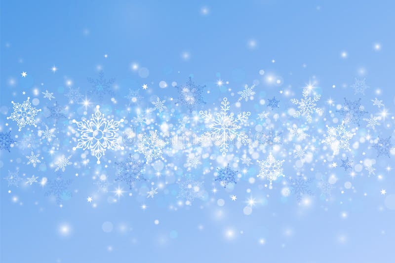 Magical Snow Background with Bokeh Effect. Ice Particles. Creative ...