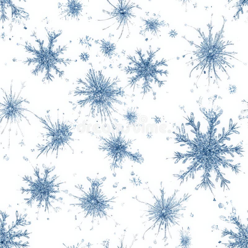 Magical Snowflake Pattern Delicate Intricate Icy Designs Floating Air ...