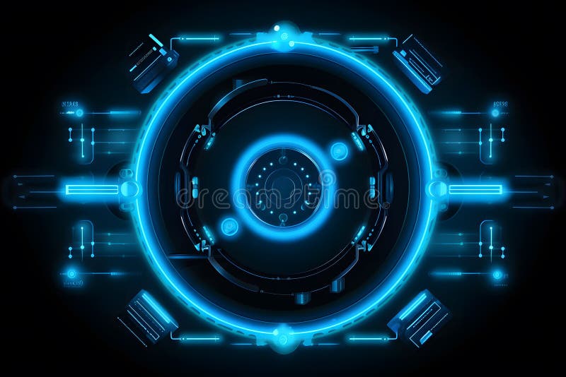 Magical Sound Wave Symbol. Neural Network AI Generated Stock Image ...