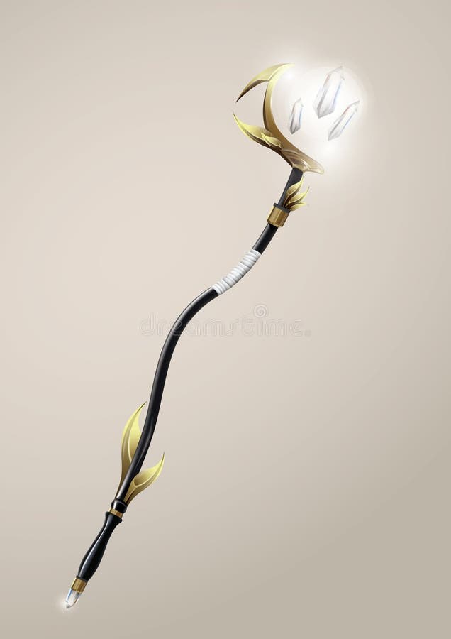 Magical Staff. Vector Illustration Decorative Design Stock Vector ...