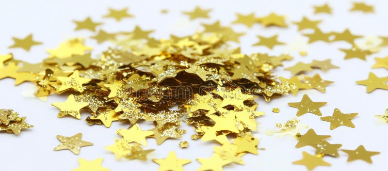 Magical Stars Fly through the Night, Illuminated by Sparkling Lights ...