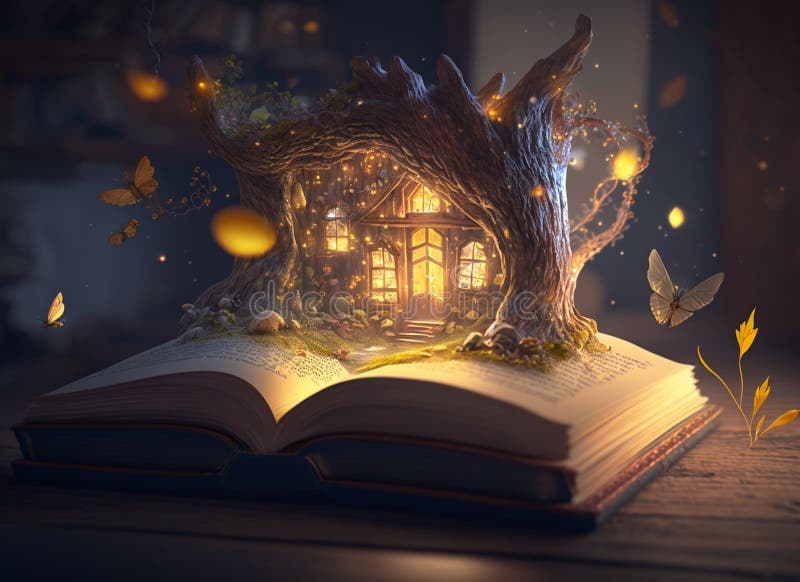 Garden Books Reading Magical Stock Illustrations – 61 Garden Books ...