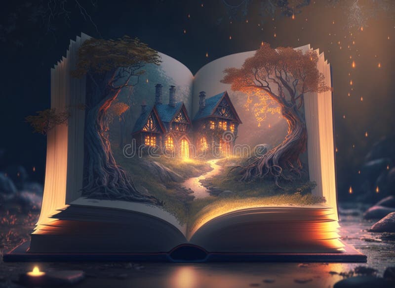 Magical Storybook Illustration Stock Illustration - Illustration of ...