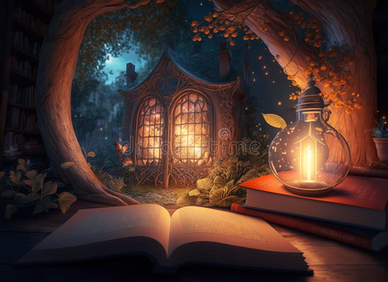 Magical Storybook Illustration Stock Illustration Illustration Of Book Stage 273478655