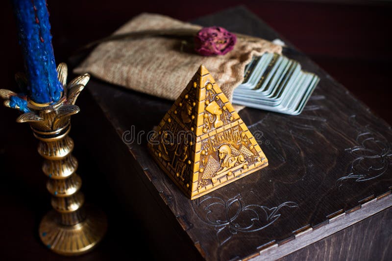 Magical Stuff on a Table, Esoteric Concept Stock Photo - Image of ...