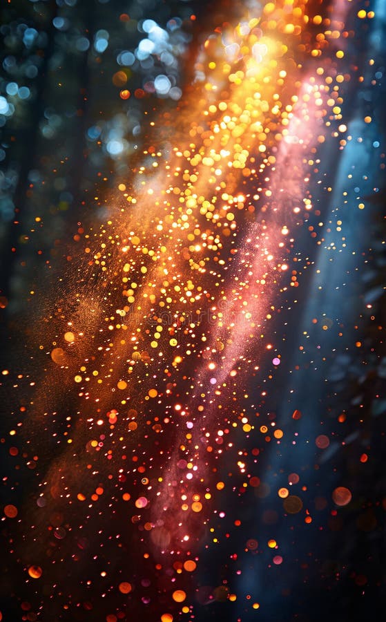 Magical Sunlight Rays and Bokeh Effects in a Mystical Forest Setting ...