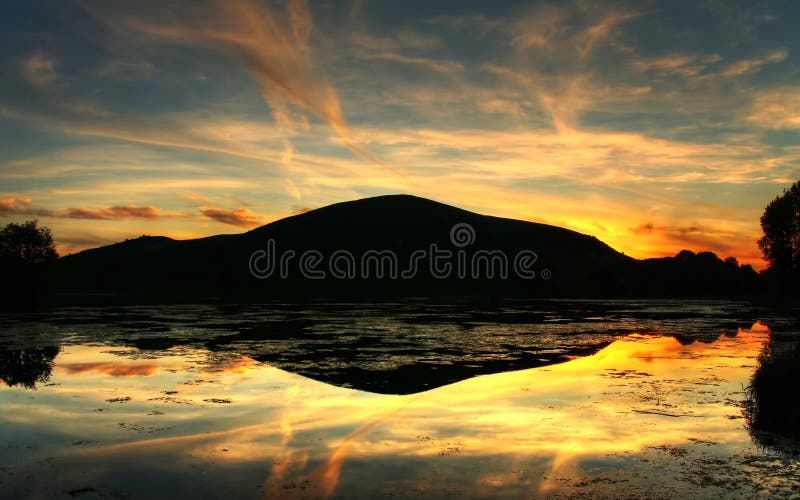 Magical sunset stock image. Image of bright, magic, natural - 12523391