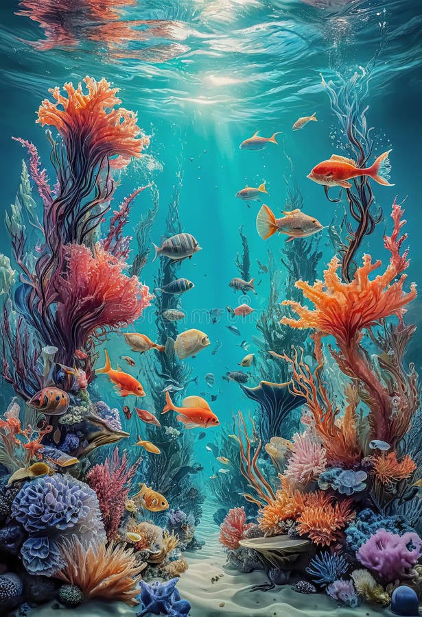 A Magical Tale of Tropical Fish Close-up Stock Photo - Image of ...