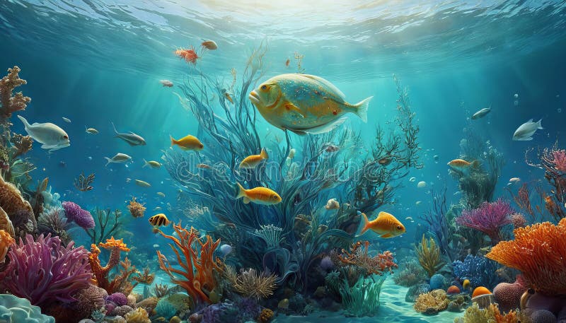 A Magical Tale of Tropical Fish Close-up Stock Photo - Image of miracle ...
