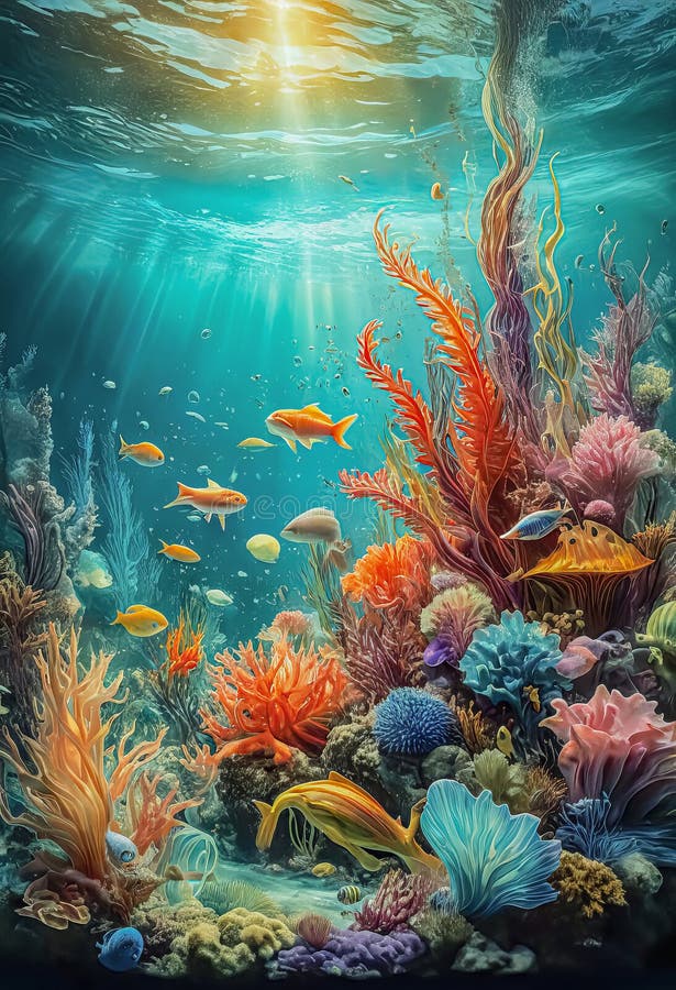 A Magical Tale of Tropical Fish Close-up Stock Photo - Image of harmony ...