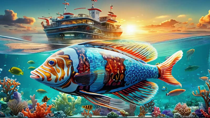 A Magical Tale of Tropical Fish Close-up Stock Footage - Video of ...