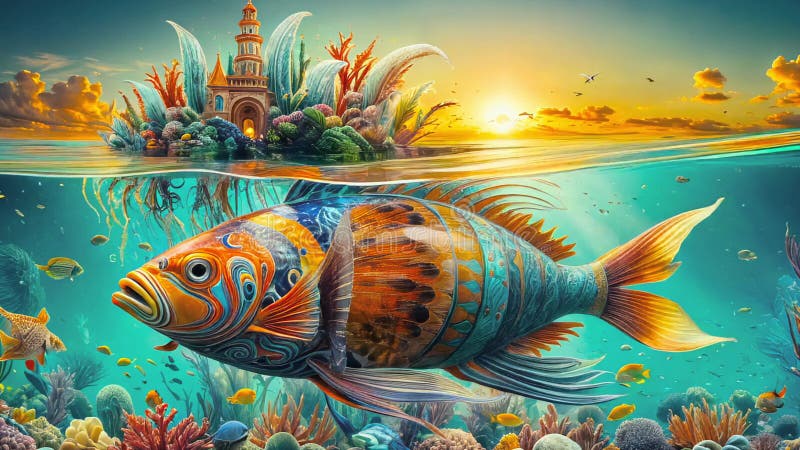 A Magical Tale of Tropical Fish Close-up Stock Footage - Video of ...